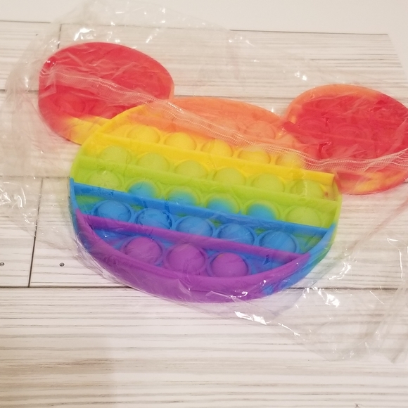 Toys | Mickey Mouse Push Pop Fidget Bubble Popper Popit Stress Sensory ...